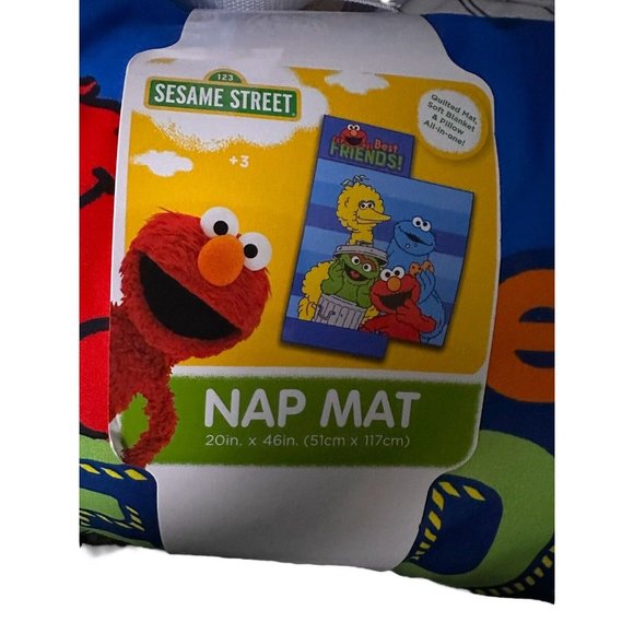 Sesame Street | Other | Sesame Street Nap Mat Builtin Pillow Blanket Best Friends Elmo Cookie M ...